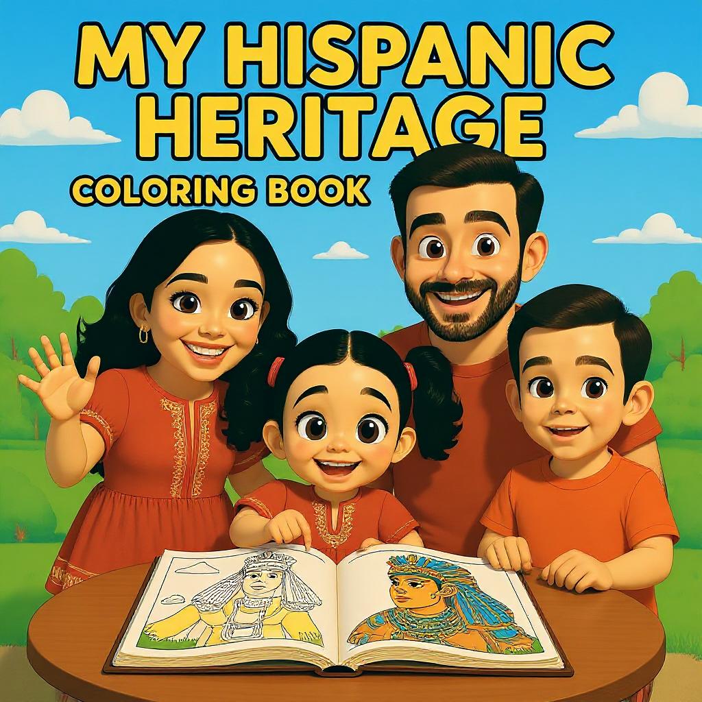 MY HISPANIC HERITAGE COLORING BOOK – ICONICKIDZ